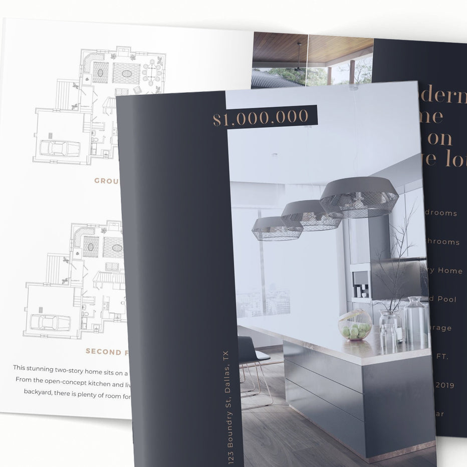 Tabloid Property Feature Sheet Template | Blossoming Real Estate