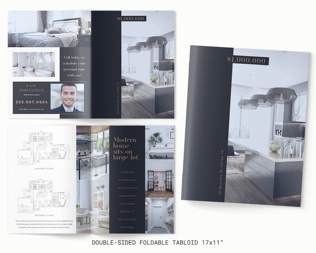 Tabloid Property Feature Sheet Template | Blossoming Real Estate