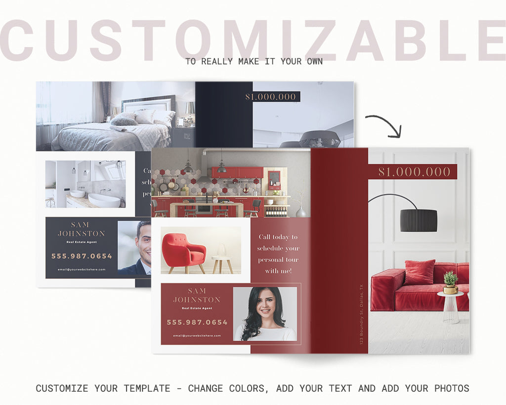 Tabloid Property Feature Sheet Template | Blossoming Real Estate