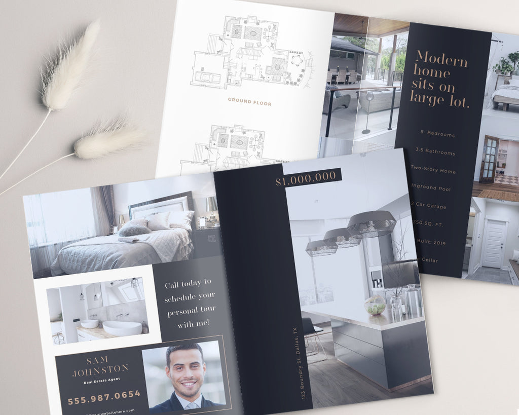 Tabloid Property Feature Sheet Template | Blossoming Real Estate