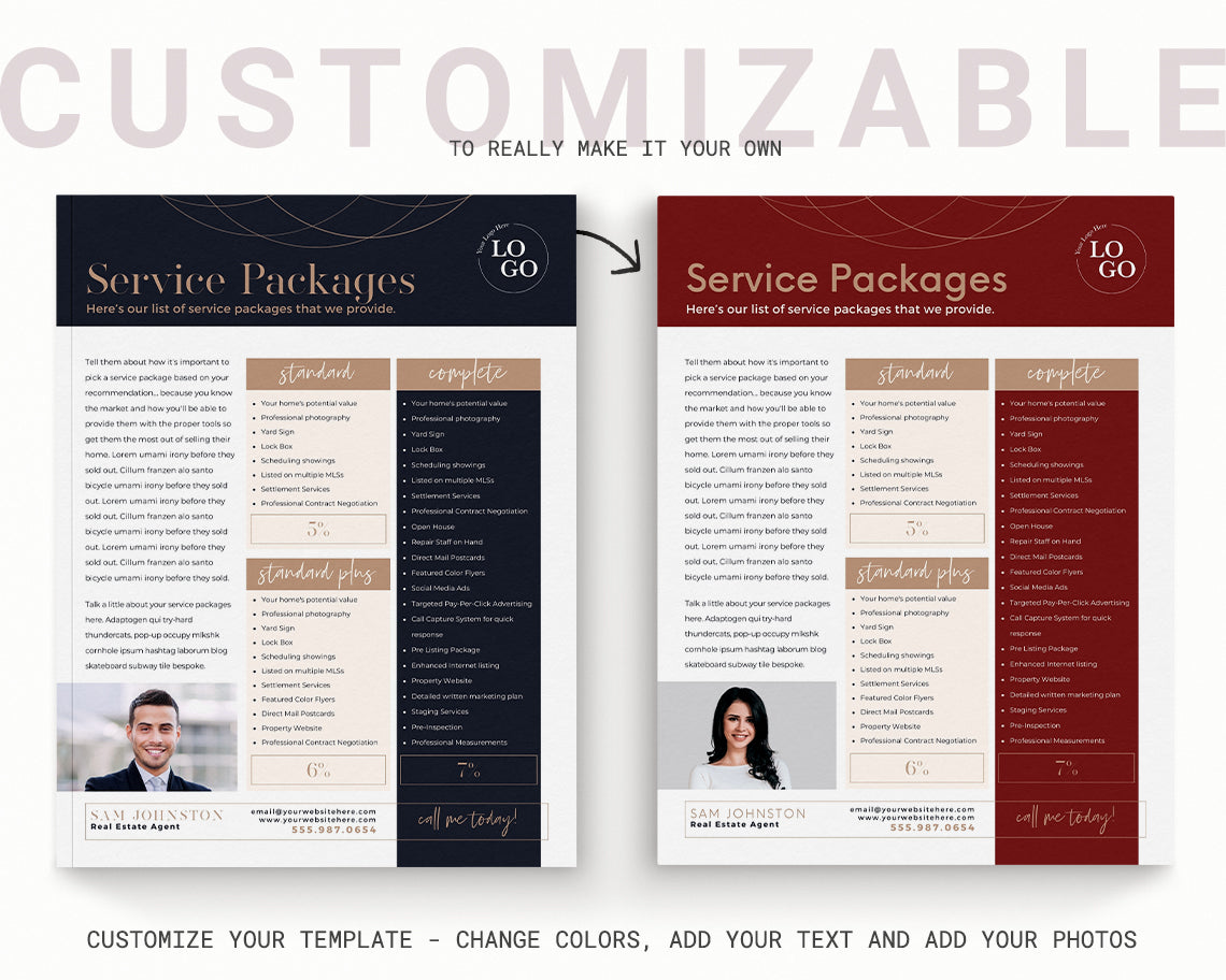 Seller Commission Service Sheet | Blossoming Real Estate