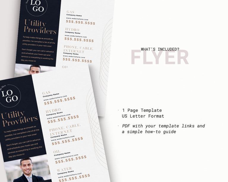 Utility Providers Flyer | Blossoming Real Estate