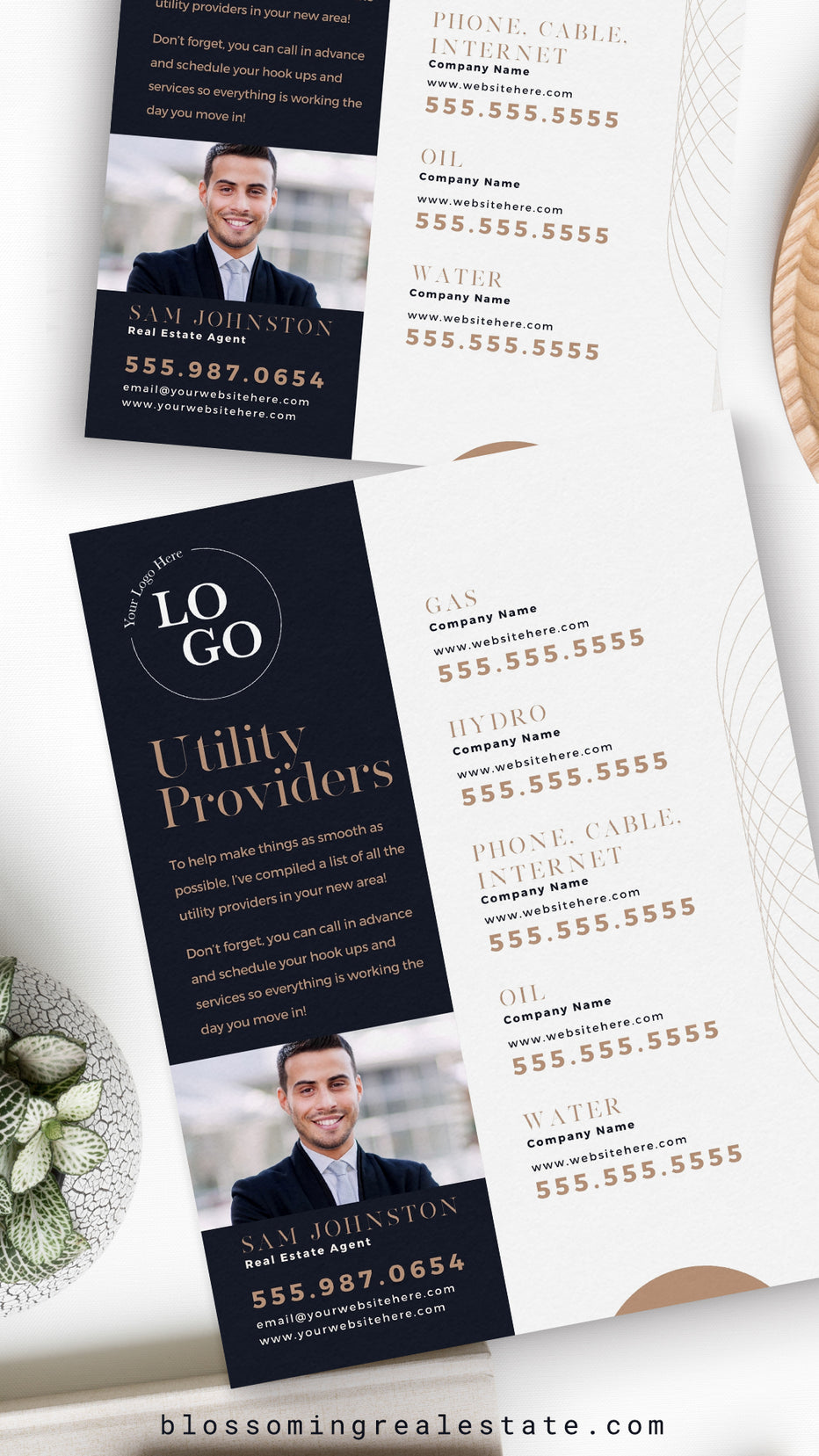 Utility Providers Flyer | Blossoming Real Estate