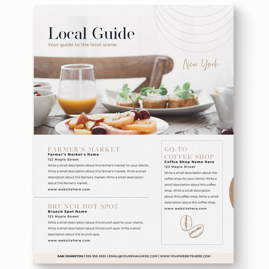 Local Guide Flyer | Blossoming Real Estate