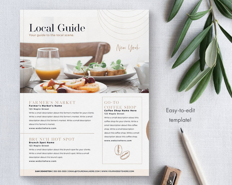 Local Guide Flyer | Blossoming Real Estate