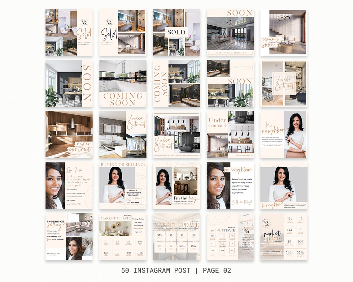 150 Real Estate Listing Update Social Media Posts and Stories ...