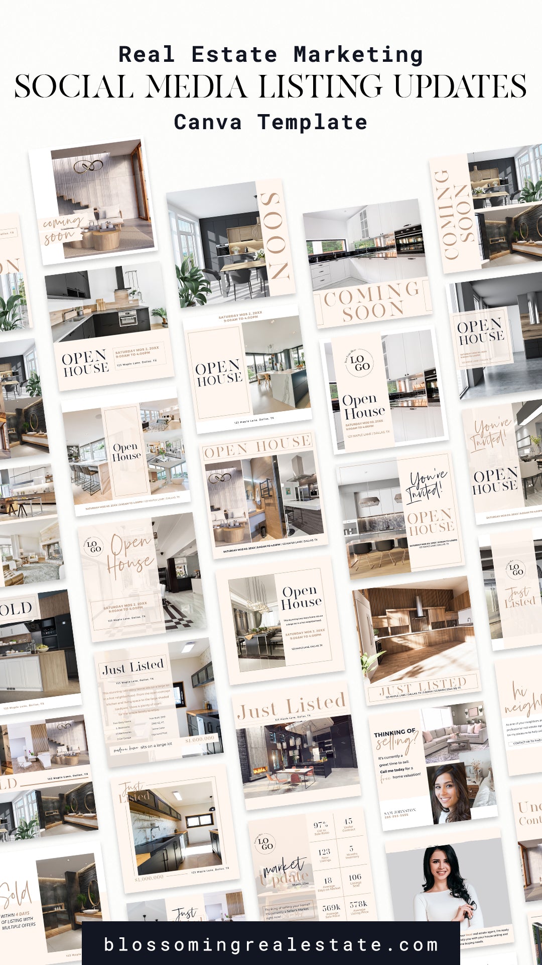 150 Real Estate Listing Update Social Media Posts and Stories ...