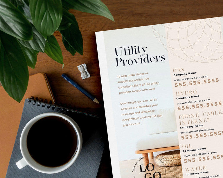Utility Providers Flyer | Blossoming Real Estate